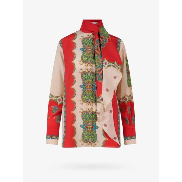 Etro | Tops | Etro Woman Silk Shirt With Iconic Print | Poshmark